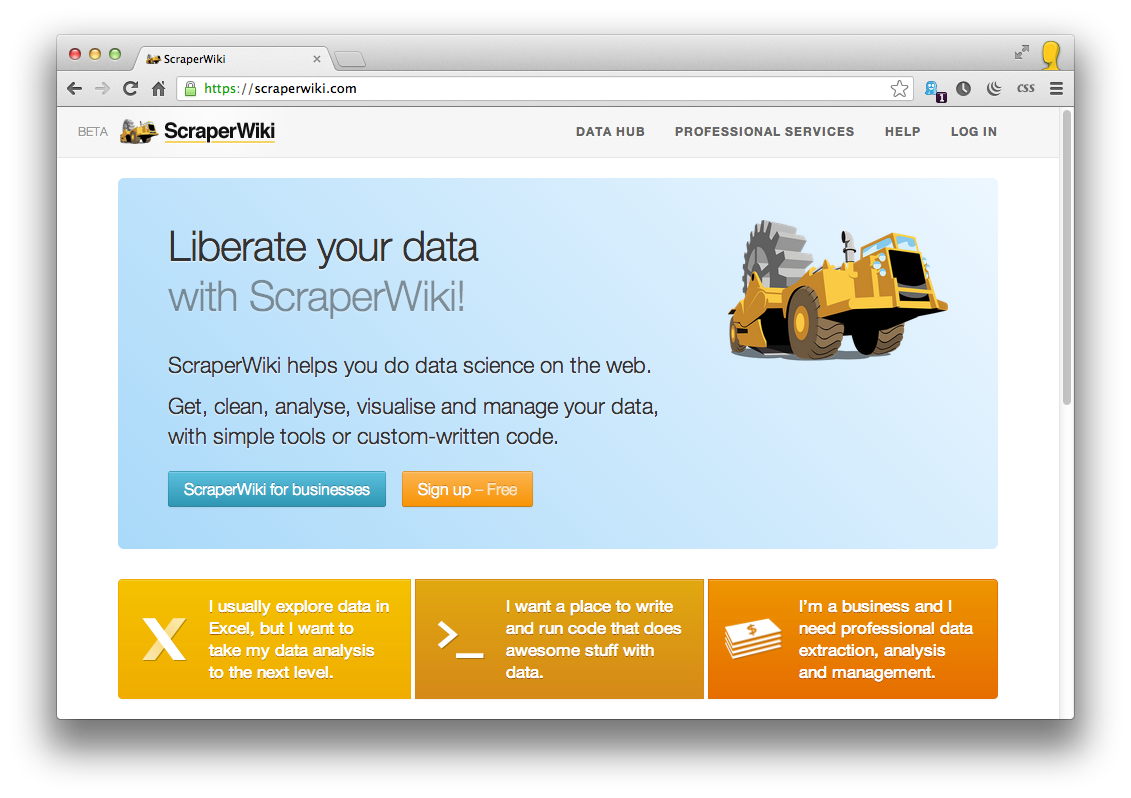 Announcing the new ScraperWiki.com | ScraperWiki